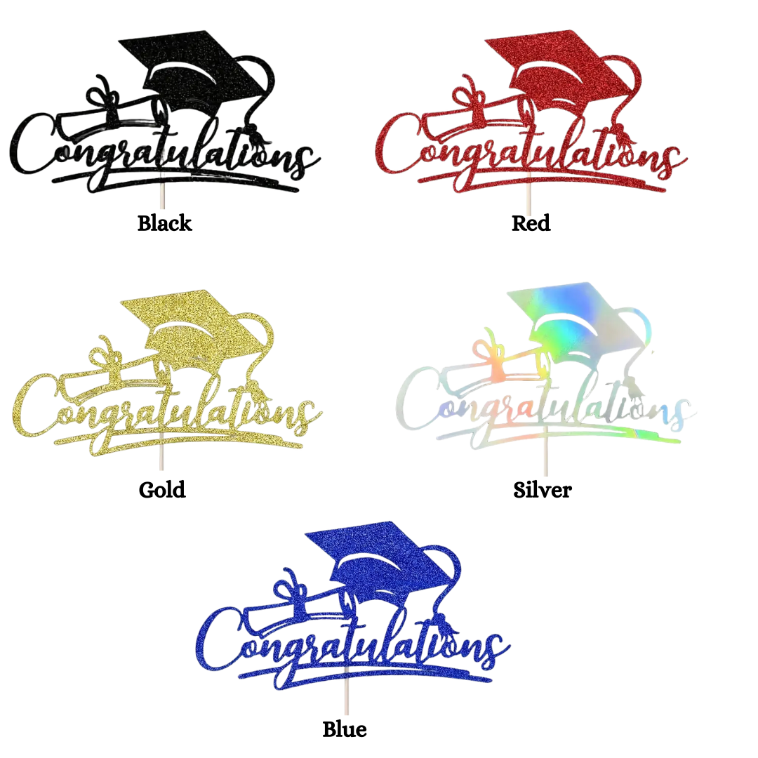 Congratulations Cake topper – Party Supplies