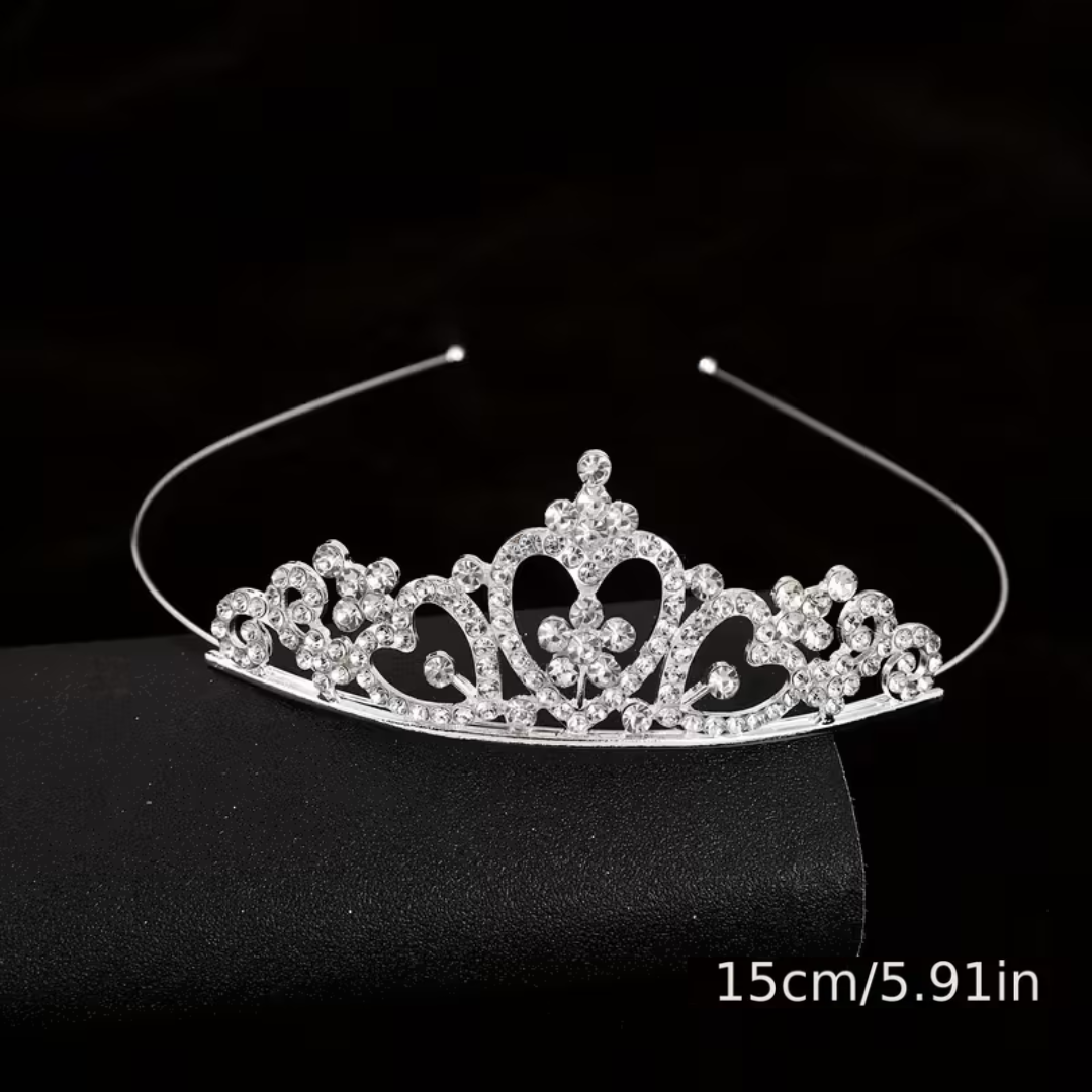 Sparkling Rhinestone Princess Crown – Party Supplies