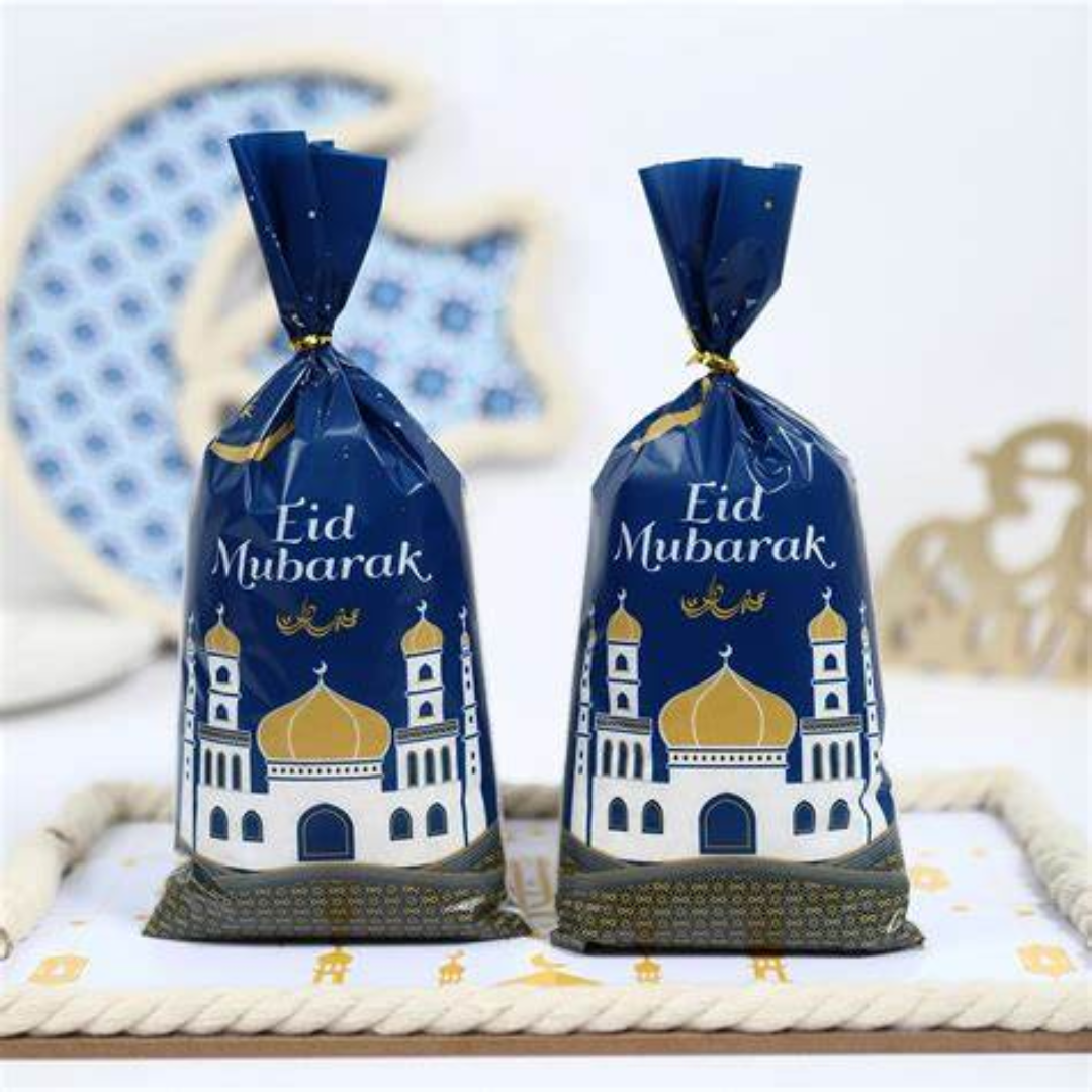 Eid Mubarak Blue Candy Bag – Party Supplies